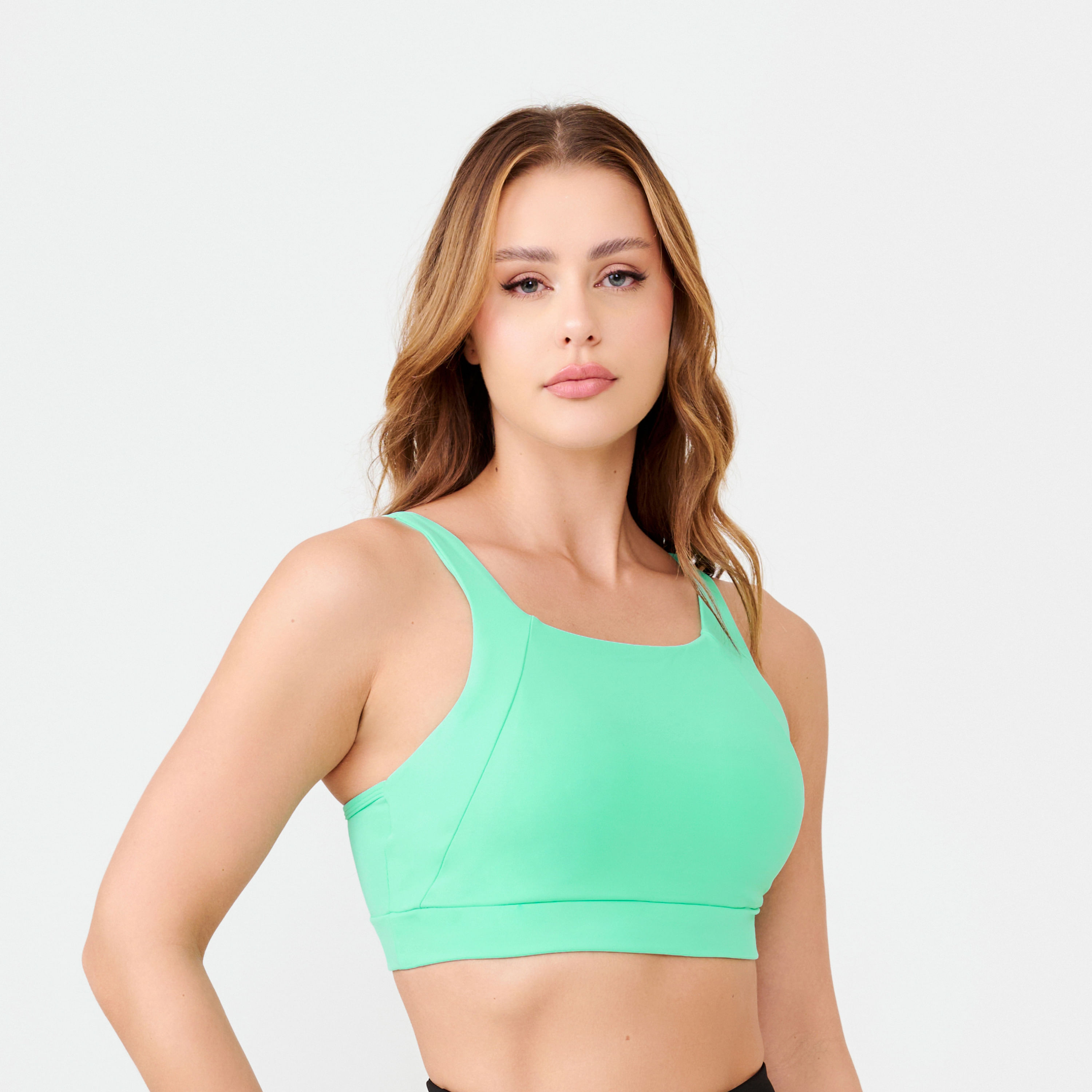 TOP ACTION VERDE CAVALLETA POLIAMIDA COM BOJO