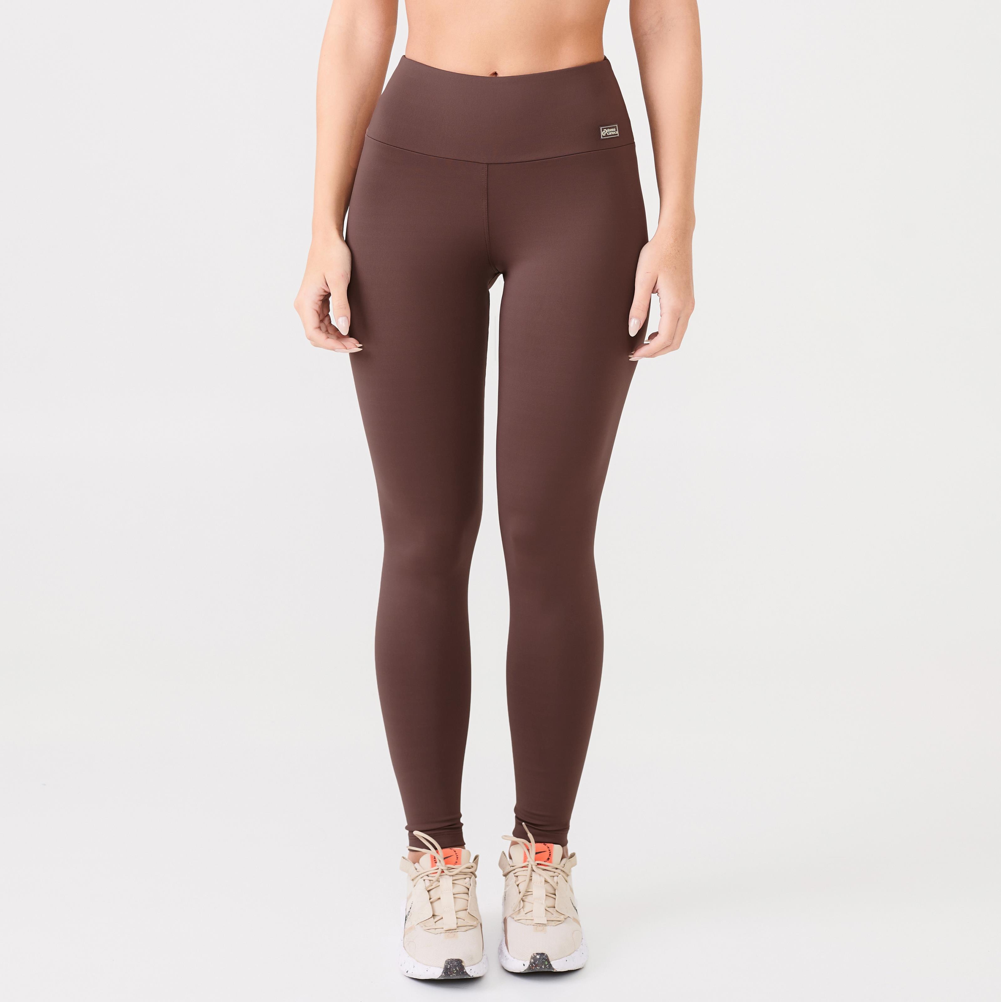 LEGGING BASICS MARROM CHOCOLAMORE POLIAMIDA - Donna Carioca