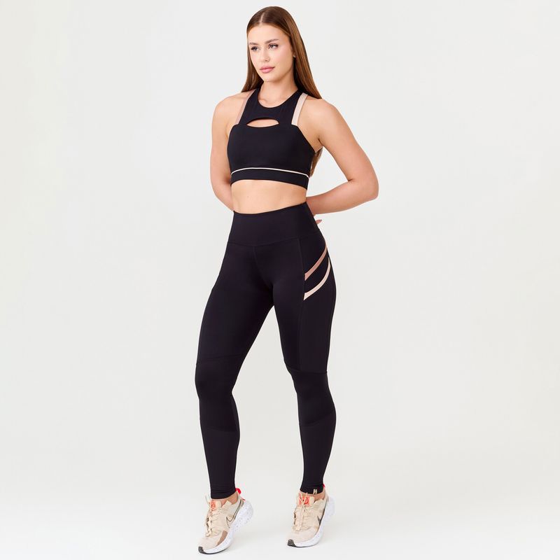 Conjunto Collision Preto - Donna Carioca