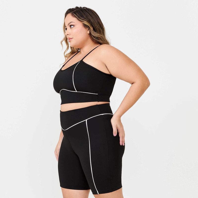 Conjunto Short Lines Preto - Donna Carioca